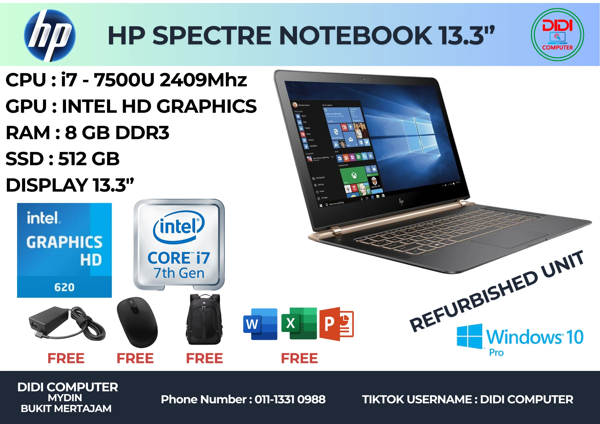 HP SPECTRE NOTEBOOK BM000043