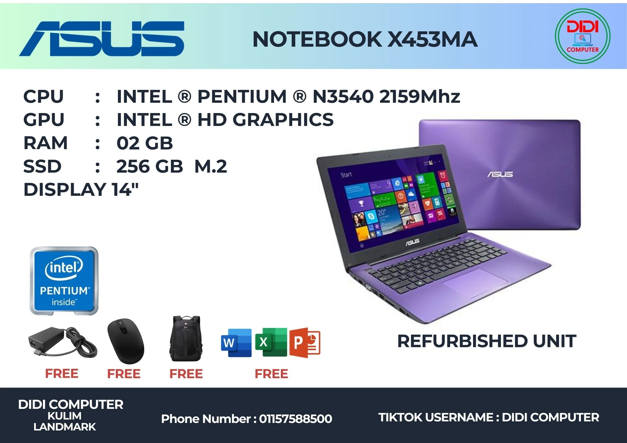 ASUS NOTEBOOK X453MA